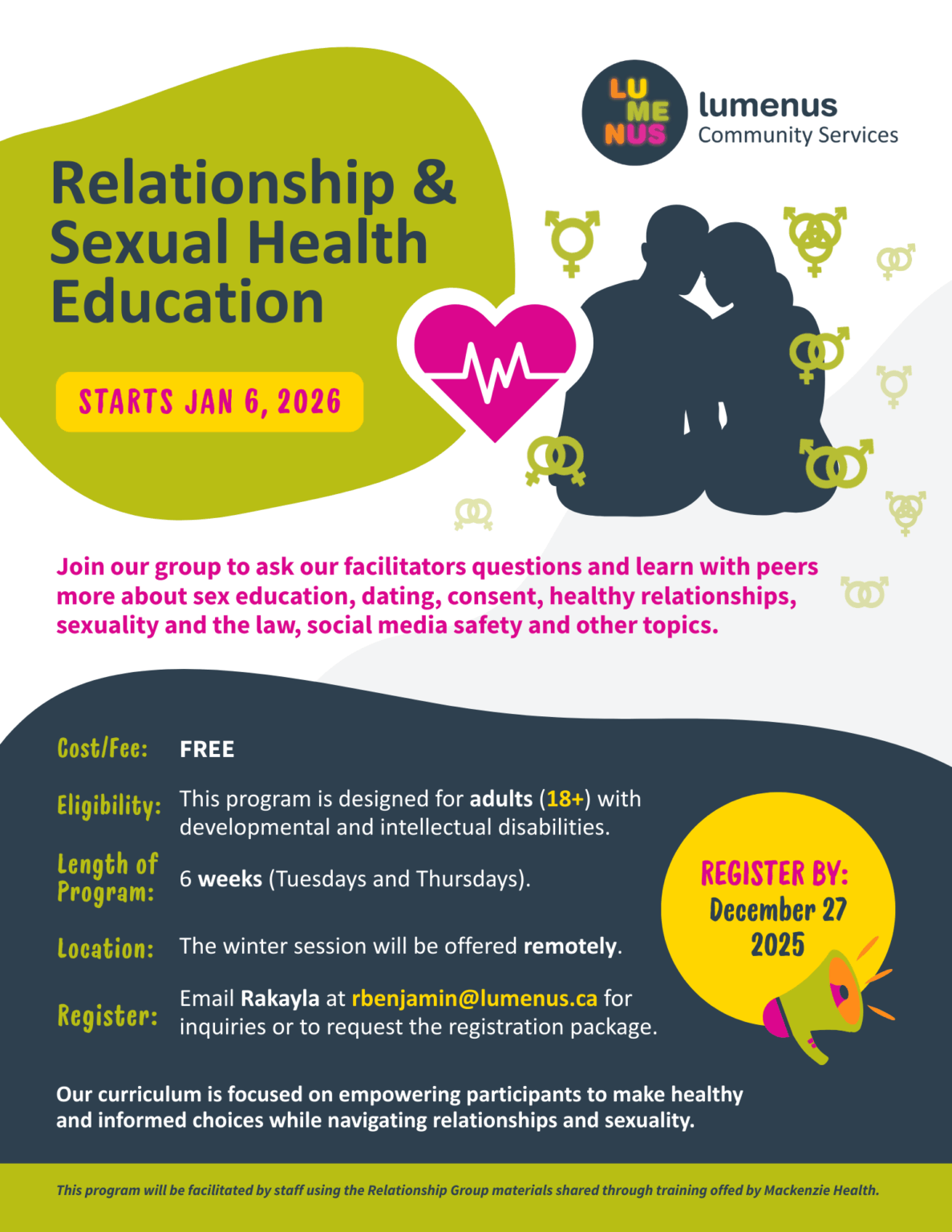 Relationship and Sexual Health Program at Lumenus | ConnectABILITY